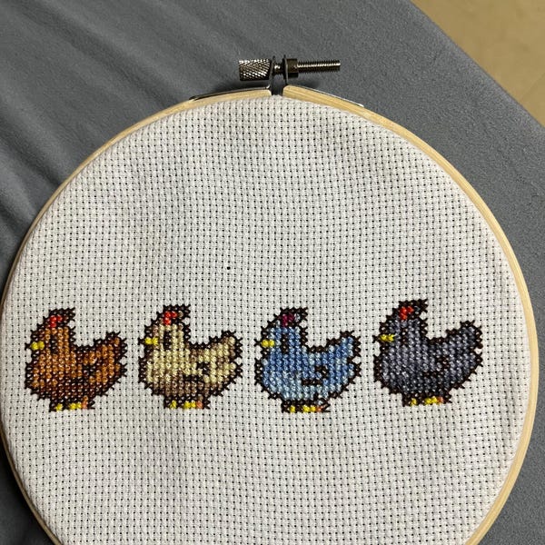 Stardew Valley Chick Cross Stitch Alpha Pattern - Etsy