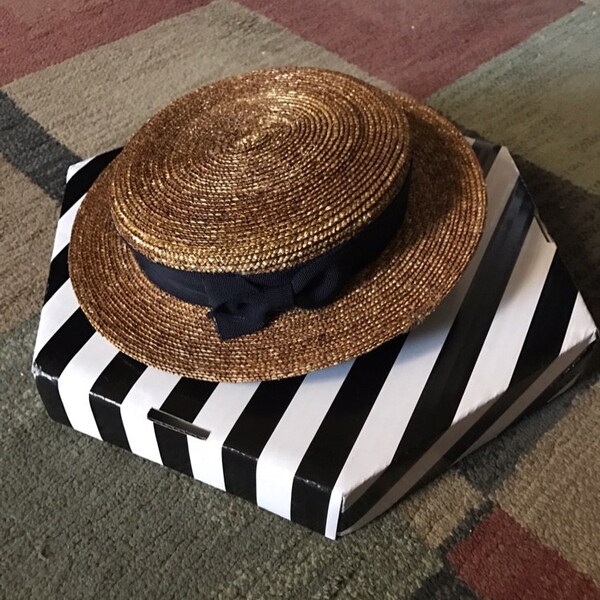 Rustic Straw Cloche ''MONA LISA'' Hat With Wide Roll Brim - Cottagecore ...