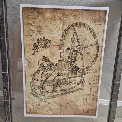 Final Fantasy Midgar Blueprint / Aged Specs A2 420mm594 or 16.5' 23.4 ...