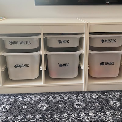 Printable Toy Trofast Bin Storage Labels Kids Room Toy Organisation ...