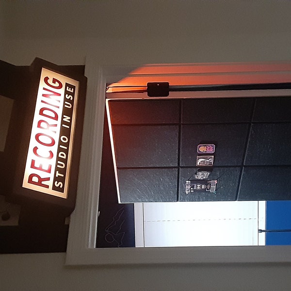 Recording Studio in Use Vintage Lighted Sign - Custom Lettering ...