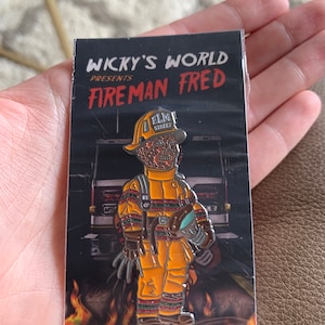 Fireman Fred Soft Enamel Pin - Etsy
