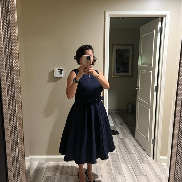 NANCY Dress Vintage 50s Style Custom Made All Size - Etsy