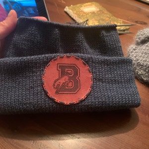 Square Leather Patch Monogram Leather Patch Backpack - Etsy