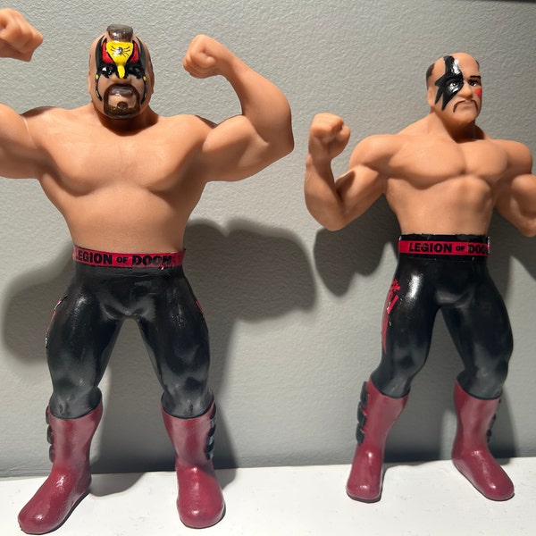 The Road Warriors Animal & Hawk LOD WWF Ljn Inspired XOX Custom Rubber ...