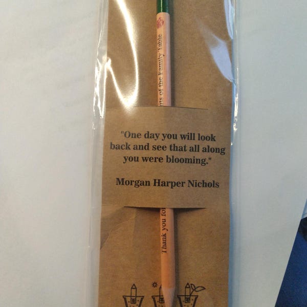 Custom Seed Pencil, Plantable Pencil, Grow Pencils, Pencil Favors ...