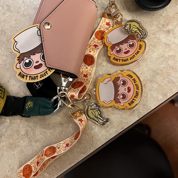Over the Garden Wall Wristlet and Charm Keychain Set - Cute Greg OTGW ...