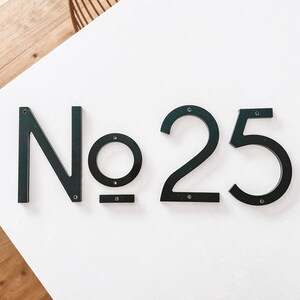THIN MODERN House No. Letters Large House Number add On - Etsy