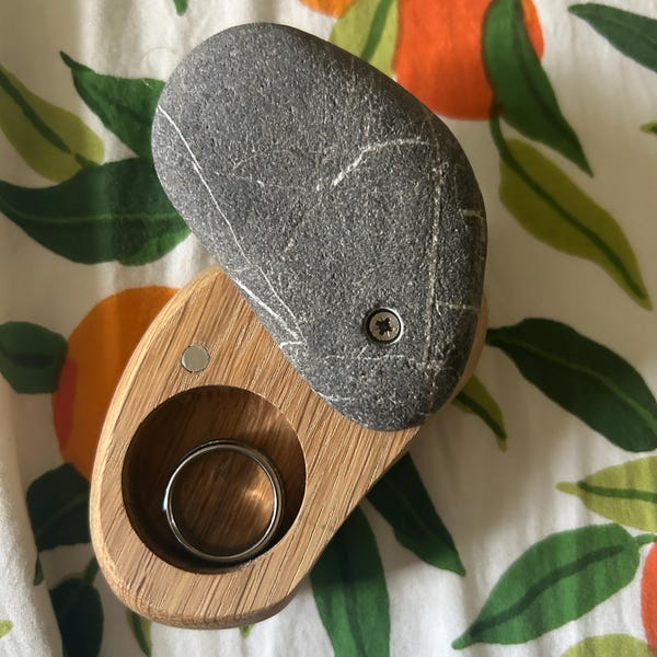 Epoxy Ring Box, Winter Ring Box, Wood Ring Box, Engagement Ring Box ...