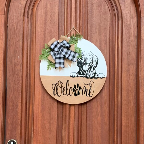 Tabby Cat Welcome Sign, Tabby Cat Door Sign, Cat Welcome Sign - Etsy