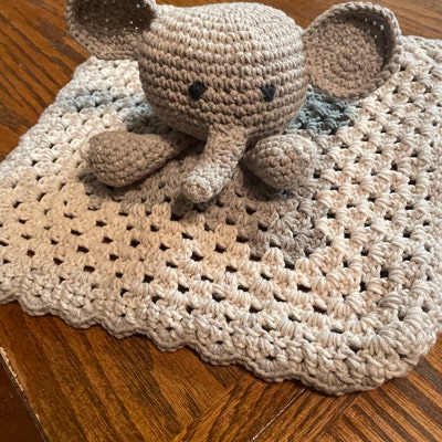 Kittens and Crochet Elephant Baby Security Blanket Pattern - Etsy