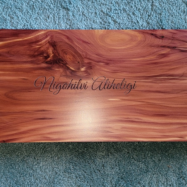 22" Native American Feather Case, Blade Box, Cedar Box, Wood Box ...