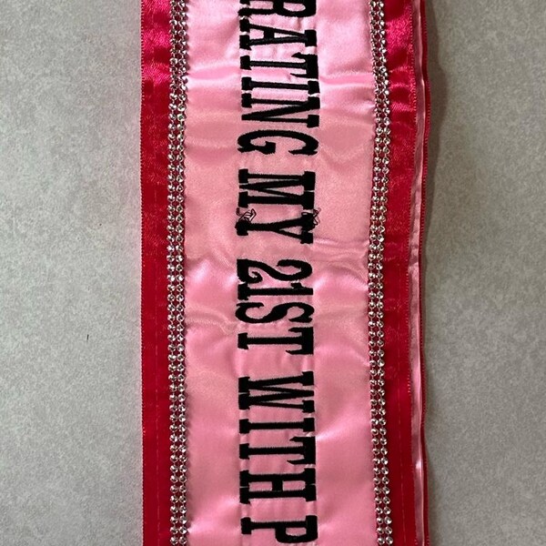 Custom Lace Sash Personalized Sash Customize Sash Embroidery Border ...