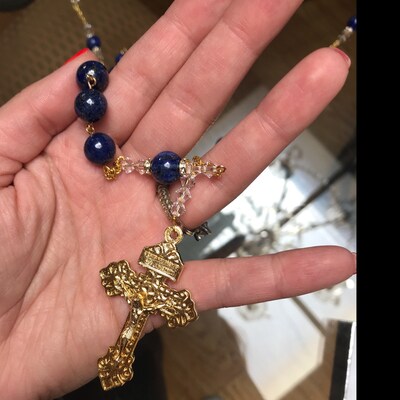 Blue Lapis Wedding Lasso in Gold - Etsy