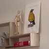 Crow Wearing a Mustard Yellow Jumper - Handmade Linocut Bird Art Print ...