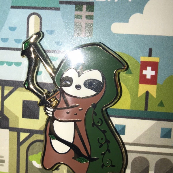 Sloth Enamel Pin, Ranger Sloth Lapel Pin Jewelry, Dnd Christmas Gift ...
