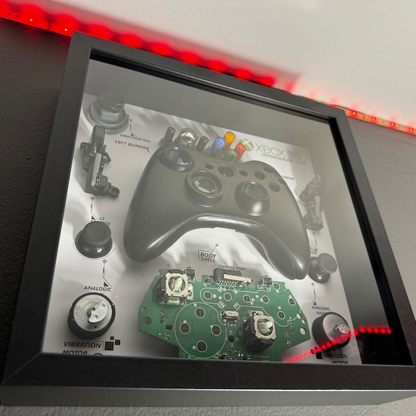 Shadowbox Diorama for Ps2 Controller Wall Decor Game Room Joystick ...