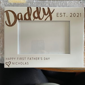 Personalized Fathers Day Picture Frame, Unique Daughter Son to Father ...