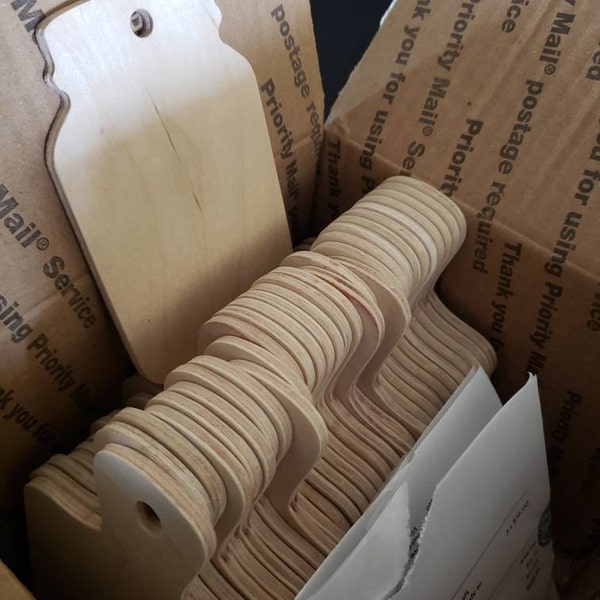 Mini Bread Board SET of 10! Unfinished Wooden Craft Shape Decorative ...