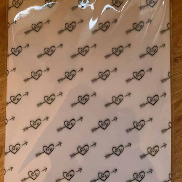 Custom Printed Translucent / Baking /tracing Paper/ Wedding Logo ...