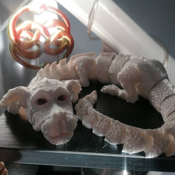 Falkor Luck Dragon Never Ending Story 80s Nostalgia Articulated Desk ...