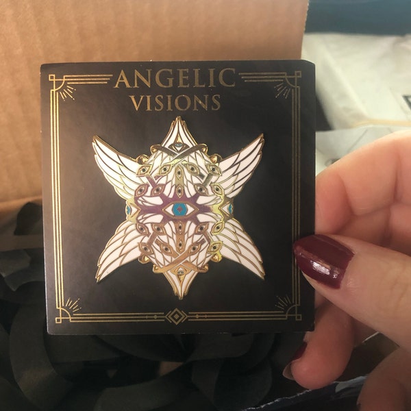 Throne Angel: Hard Enamel Pin Biblically Accurate Angel Pin Cool ...