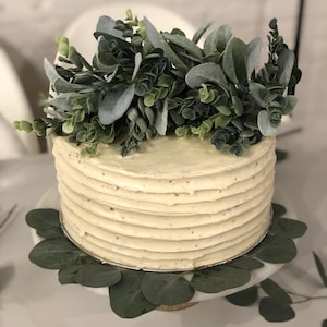Greenery Cake Topper / Greenery Garland Cake Topper / Wedding Cake ...