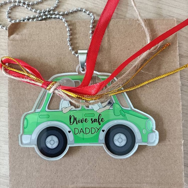 Fathers Day Gifts, Custom Car Photo Ornament for Dad, Drive Safe Daddy ...
