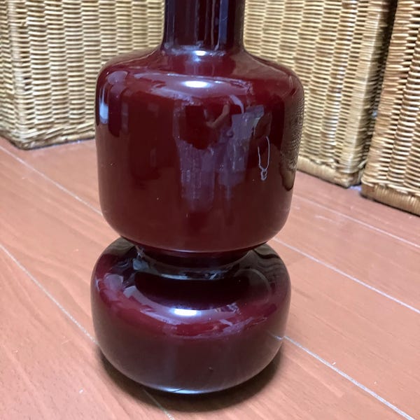 Garrafa de vime plástica preta vintage 1L, garrafa de vinho de vidro ...