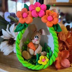 Chicken in a Pot Hand Sculpted Polymer Clay Farm Animals Tiered Tray ...