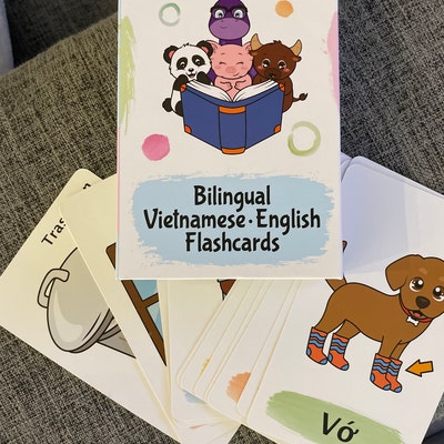 Bilingual colors, Numbers, Shapes Vietnamese English Cards, Flashcards ...