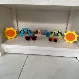 SUNGLASSES SUN and SUMMER Signs Wooden Tiered Tray Decor - Etsy