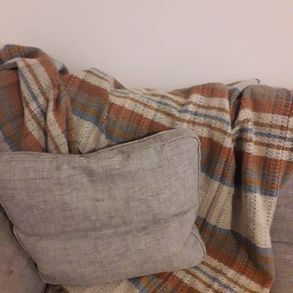 Recycled Welsh Woolen Blanket Throw Gift Made in Wales Choice of ...