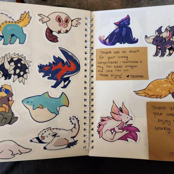 Monster Hunter Chibi Stickers - Etsy
