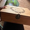 Custom Personalized Wooden Keepsake Box Wedding Card Box, Anniversary ...