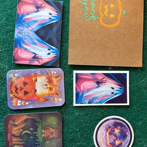 Ghostie Sticker Cute Holographic Glossy Halloween Sticker - Etsy