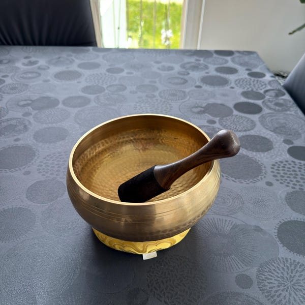 50cm-100cm Handmade Tibetan Gong Bell- Adorned With Various Peaceful ...