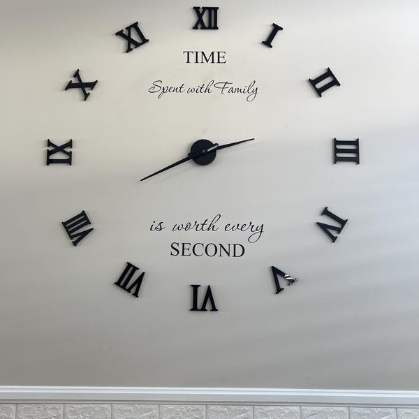 Time Spent With Family is Worth Every Second Home Wall Decal Sticker ...