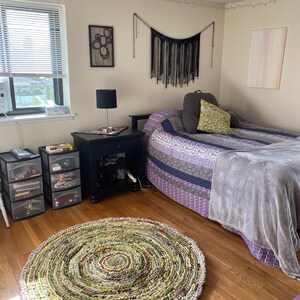 Coral Lotus Inspired Small Rag Rug - Etsy