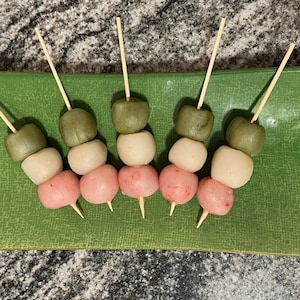 DIY Kit Hanami Dango Mochi Rice Cake Free Shipping 10 Skewers 30 ...
