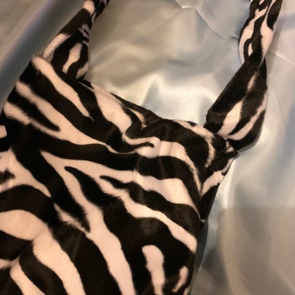 Zebra - Animal Print Polyester Velboa Fabric - Metre/half - Faux Fur ...