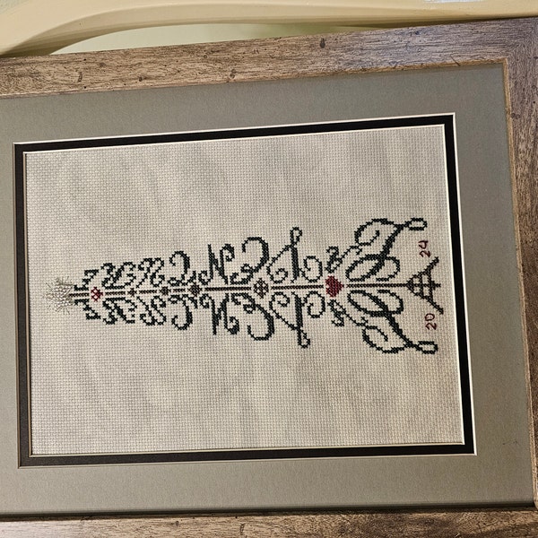 Custom Family Christmas Name Trees: Cross Stitch, Personalized Cross Stitch Pattern Design ...