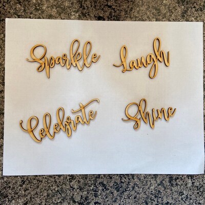 3D Wedding Name Place Card Wood Acrylic Place Name Setting Personalized ...