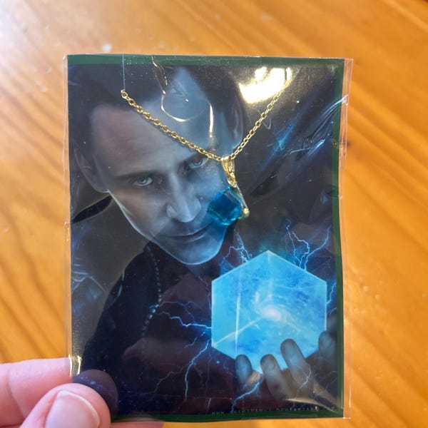 Loki Inspired Tesseract Pendant Necklace - Etsy