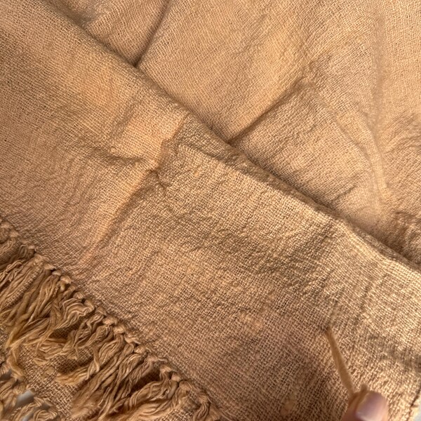 Cotton Bed Runner - Rust - Etsy UK