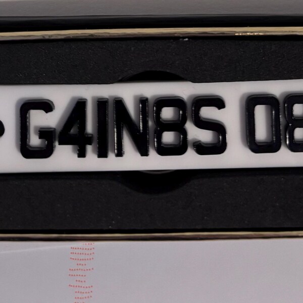 4D NUMBER PLATE KEYRING Lambo /hex Style - Etsy UK