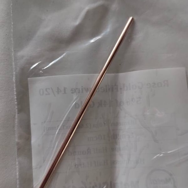 14/20 Yellow Gold-filled Pattern 1/2 Round Wire soft 5.64 X 1.35mm - Etsy