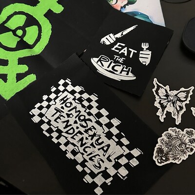 RADIOACTIVE TRANS SYMBOL Large Punk Diy Back Patch - Etsy