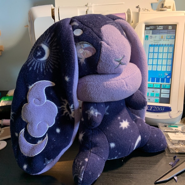 Sitting Rabbit Plush Animal Sewing Pattern .pdf Tutorial Bunny ...