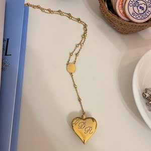 LDR Style Heart Necklace/rosary 3.0 Silver | Etsy